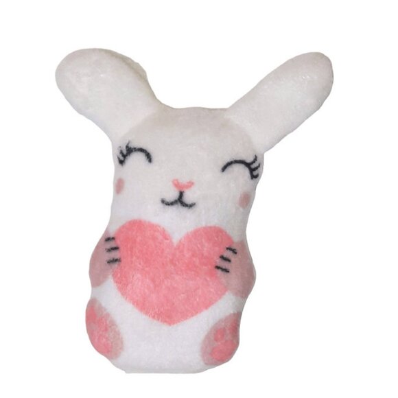 H&M | Toys | Hm White Bunny Rabbit Pink Heart Plush Stuffed Animal ...